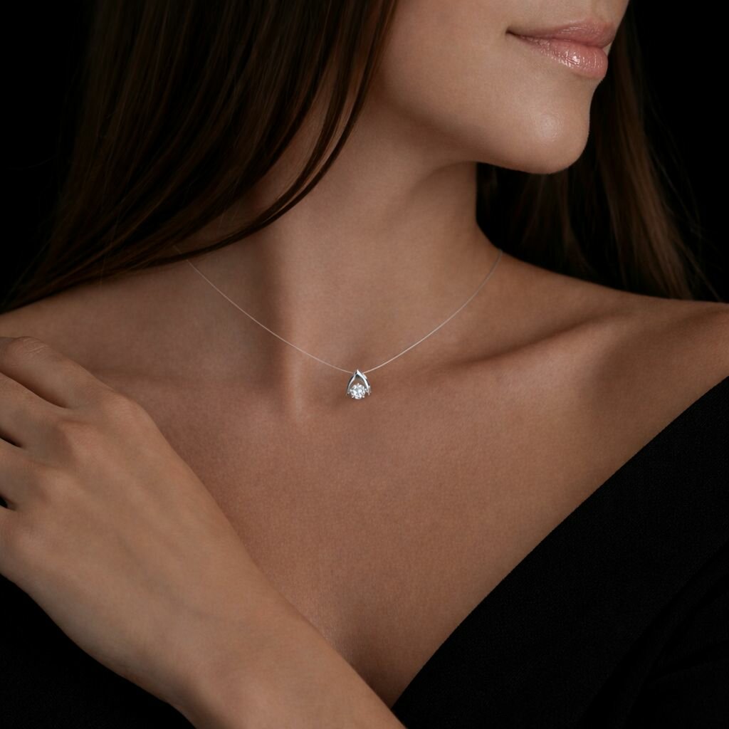 Колье, 925 проба, фианит