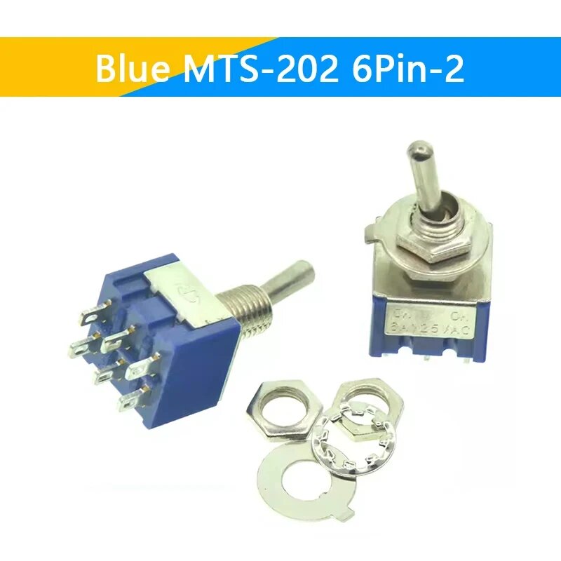 MTS-102 двухпозиционный переключатель Blue MTS-202 6Pin-2