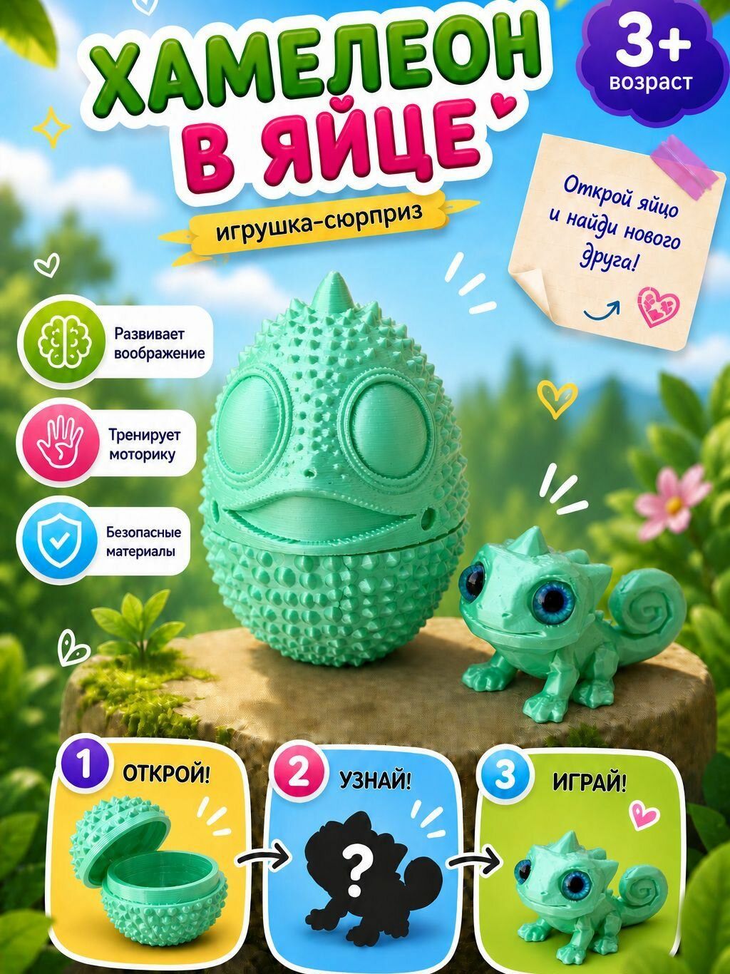 Хамелеон в яйце ледяной. Яйцо сюрприз с игрушкой внутри. хамелеон ледяной яйцо сюрприз игрушка