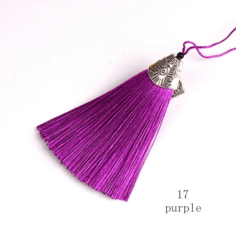 Кисточки для декорирования 5 шт, 8 см, полиэстер Фиолетовый, Purple