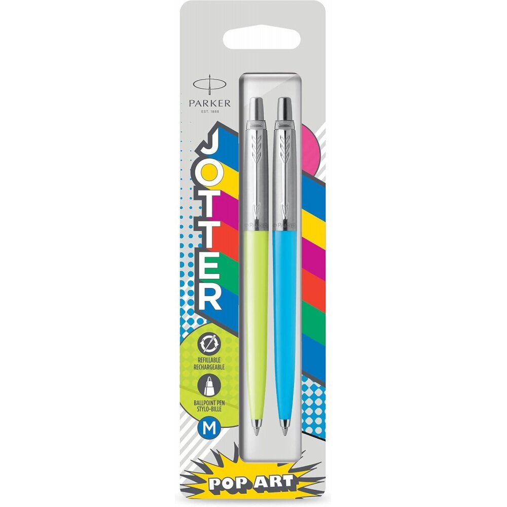 Parker 2141357 Набор parker jotter originals duo: pop art, lime / sky blue ct