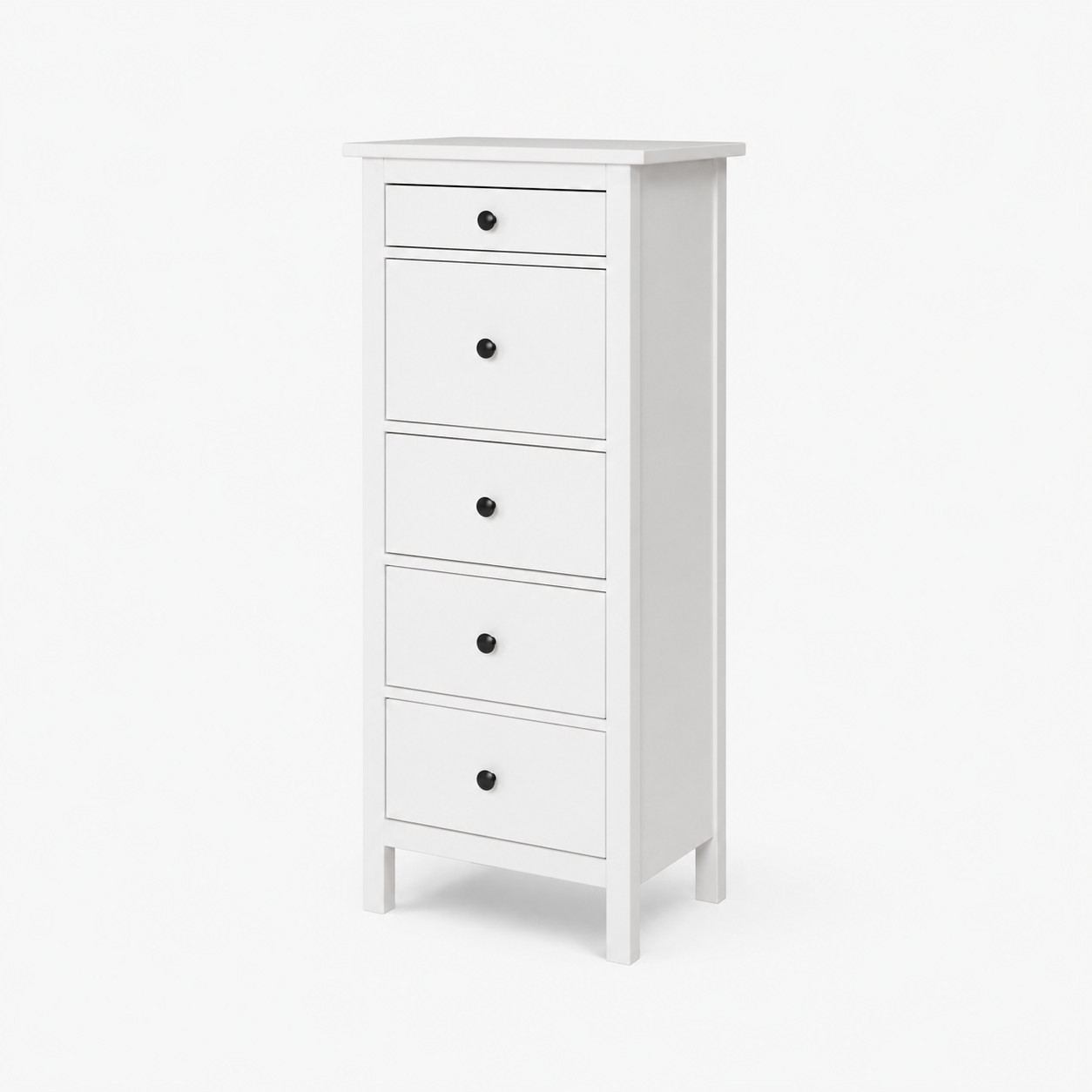 IKEA Комод 5 ящиков HEMNES Кымор, массив сосны, цвет белый, (хемнес икеа)