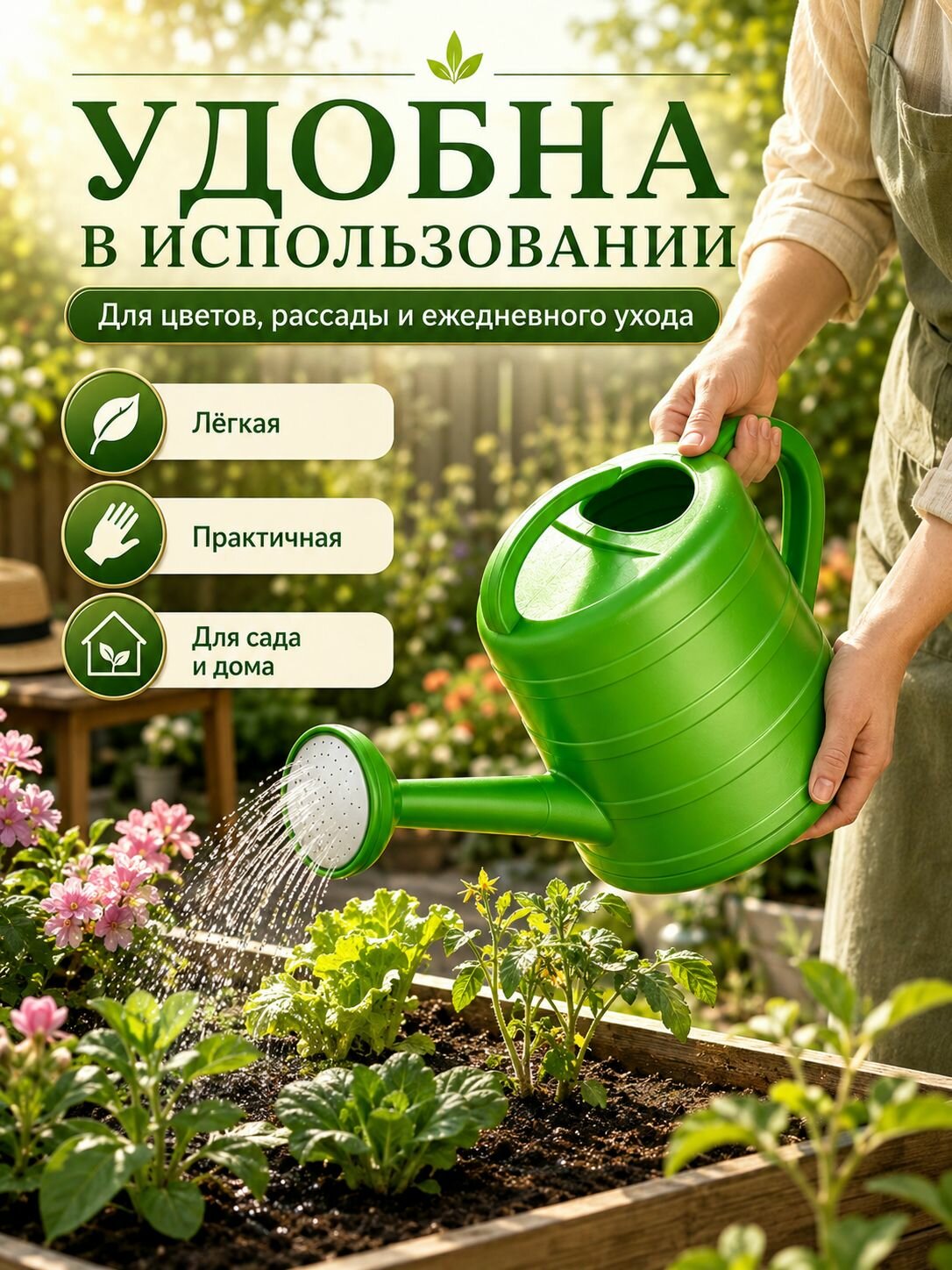 Лейка, 10 л 1 шт — фото 1