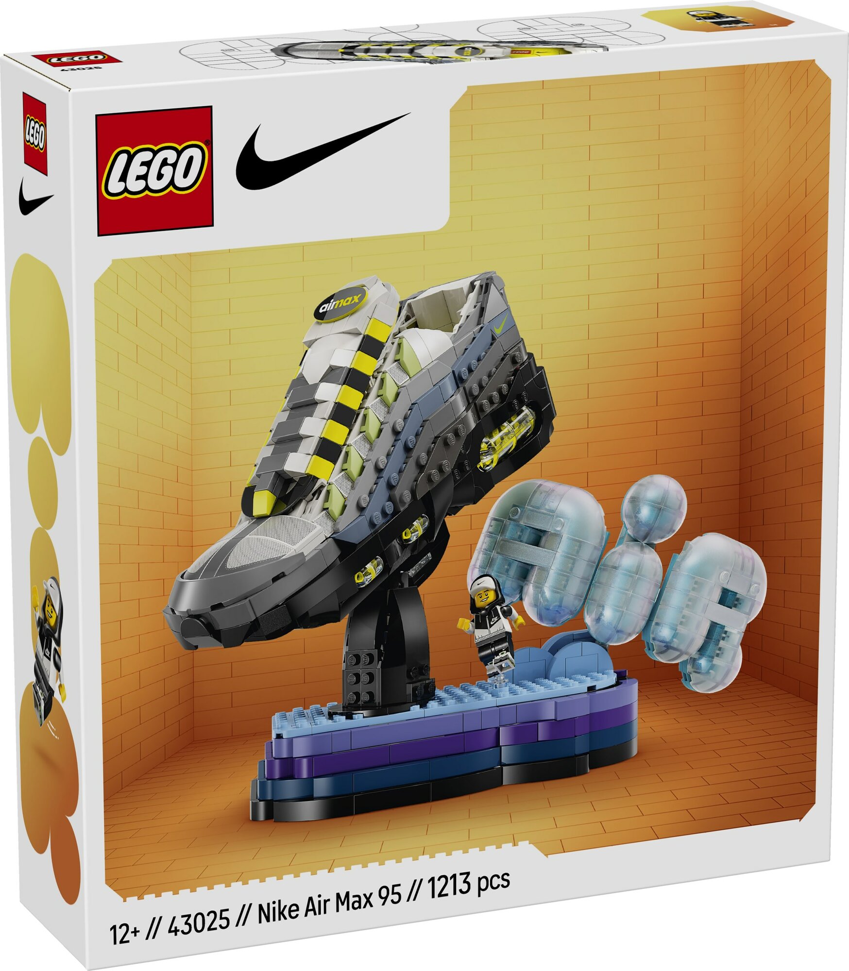 Конструктор LEGO Nike 43025 Nike Air Max 95, 1213 деталей, от 12 лет