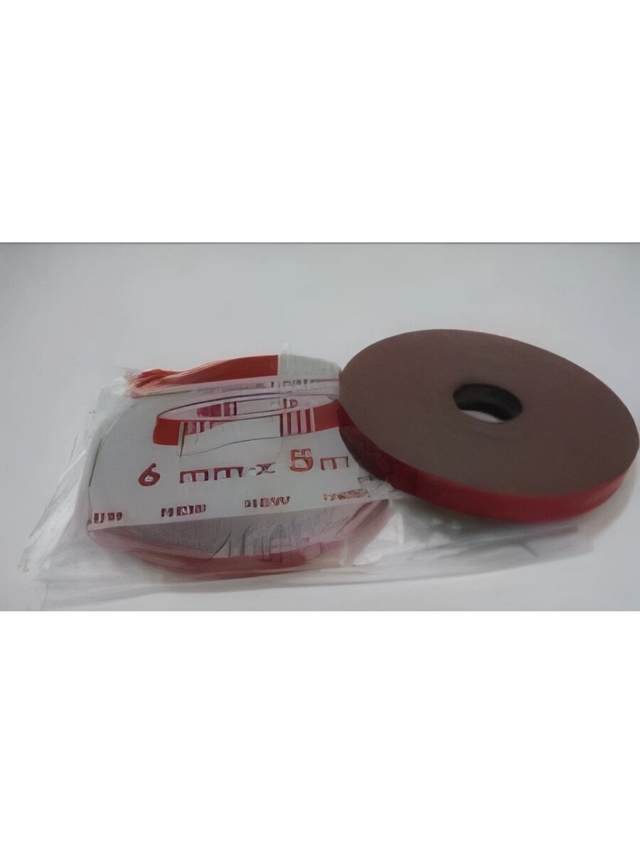 Лента клейкая двухсторонняя 3М 6308-06 (6 мм x 5 м) серая