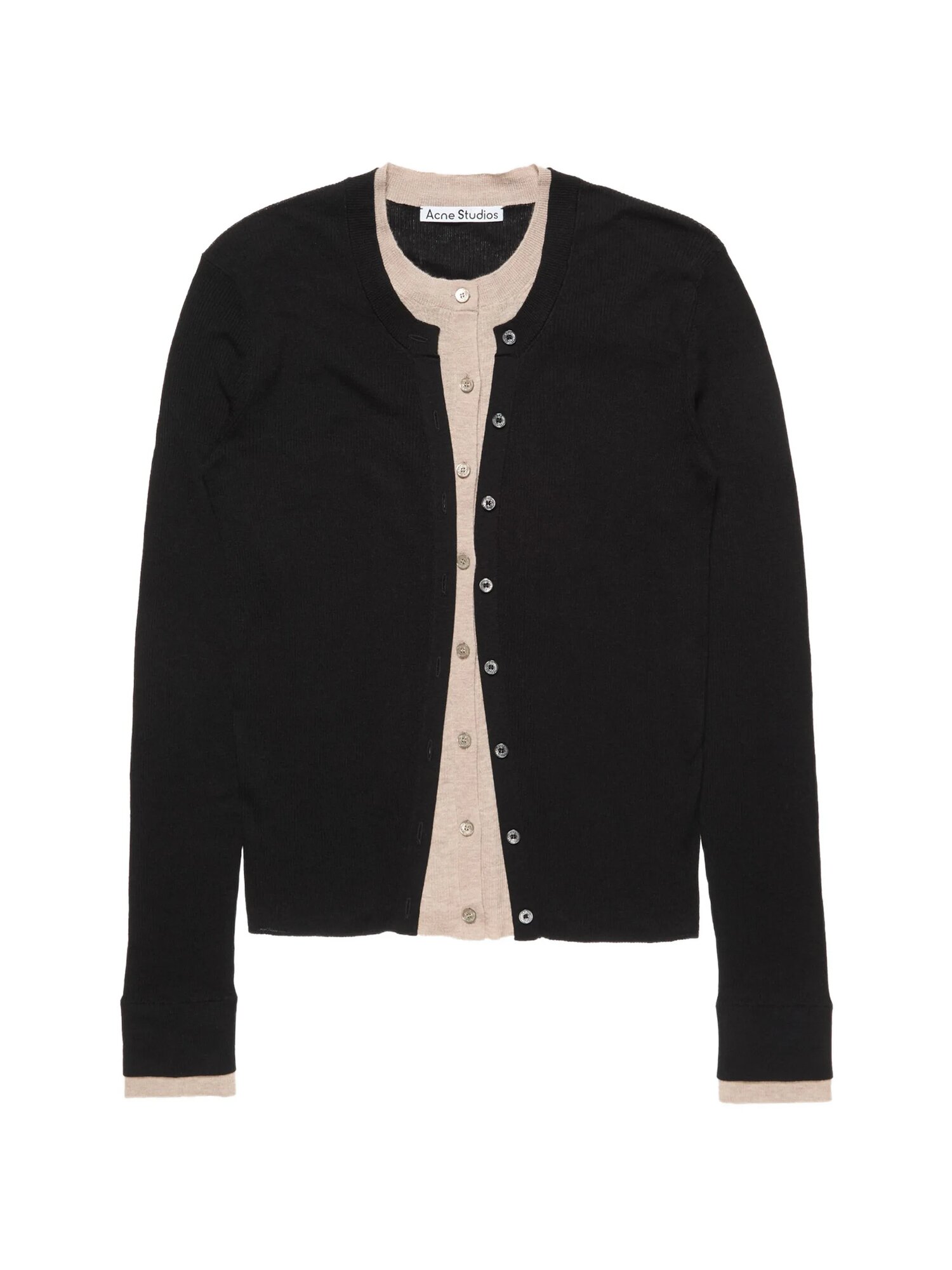 Кардиган Layered silk-wool cardigan