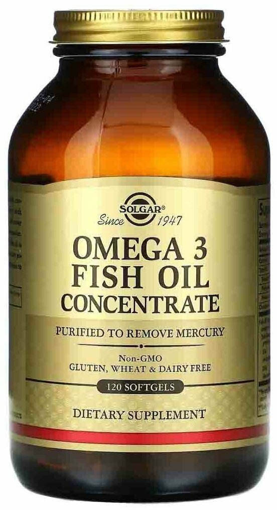 Solgar Omega-3 Fish oil Concentrate 1000 mg 120 softgel
