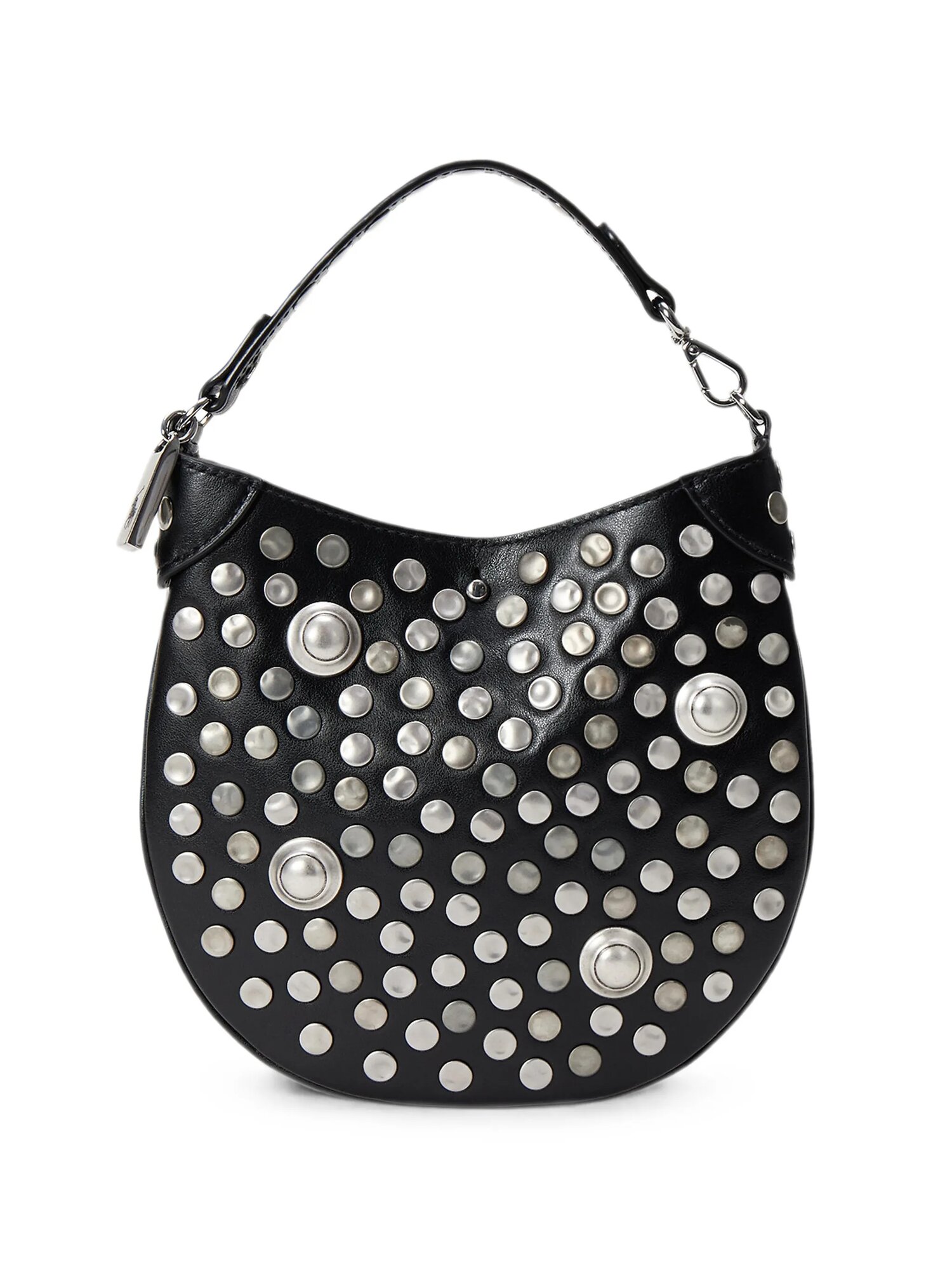 Сумка Mini stud-embellished leather shoulder bag