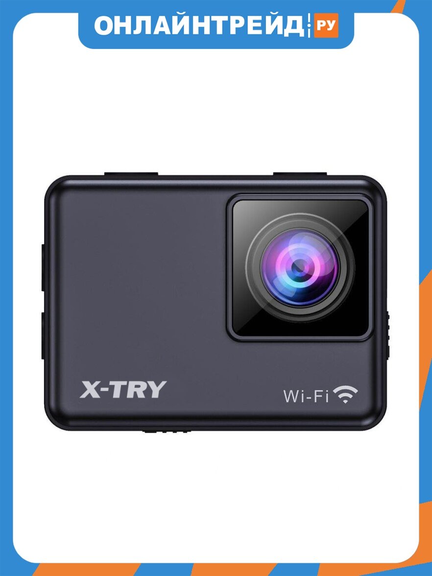 Экшн-камера X-try XTC400 REAL 4K WDR, WiFi, STANDART, черный