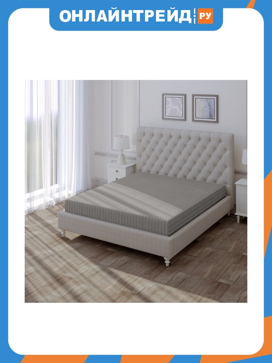Простыня Verossa Stripe 200х220 Gray