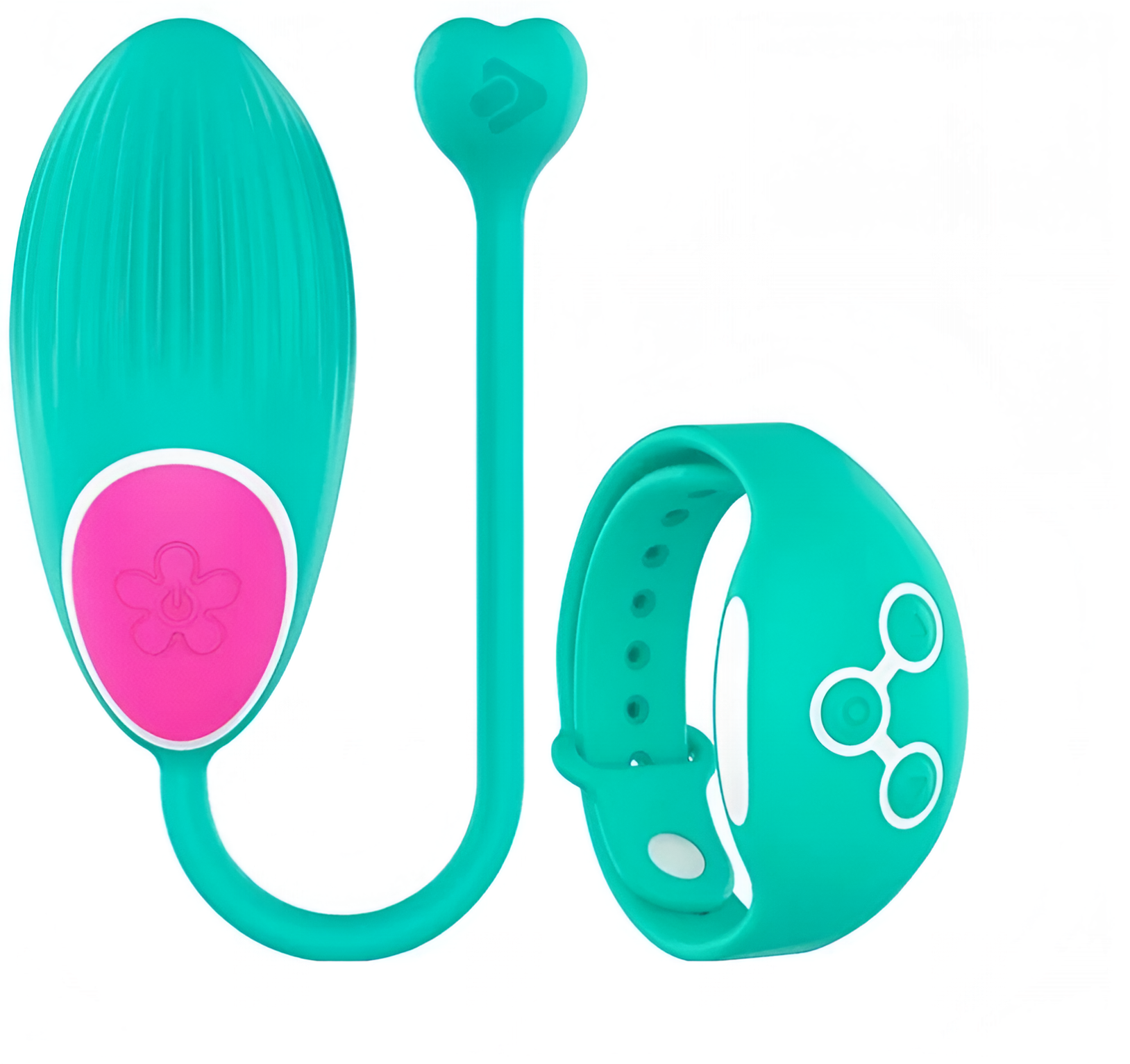 DreamLove Вибратор силиконовый с пультом-часами Wearwatch Egg Wireless Watchme 7.5 см, зеленый/зеленый
