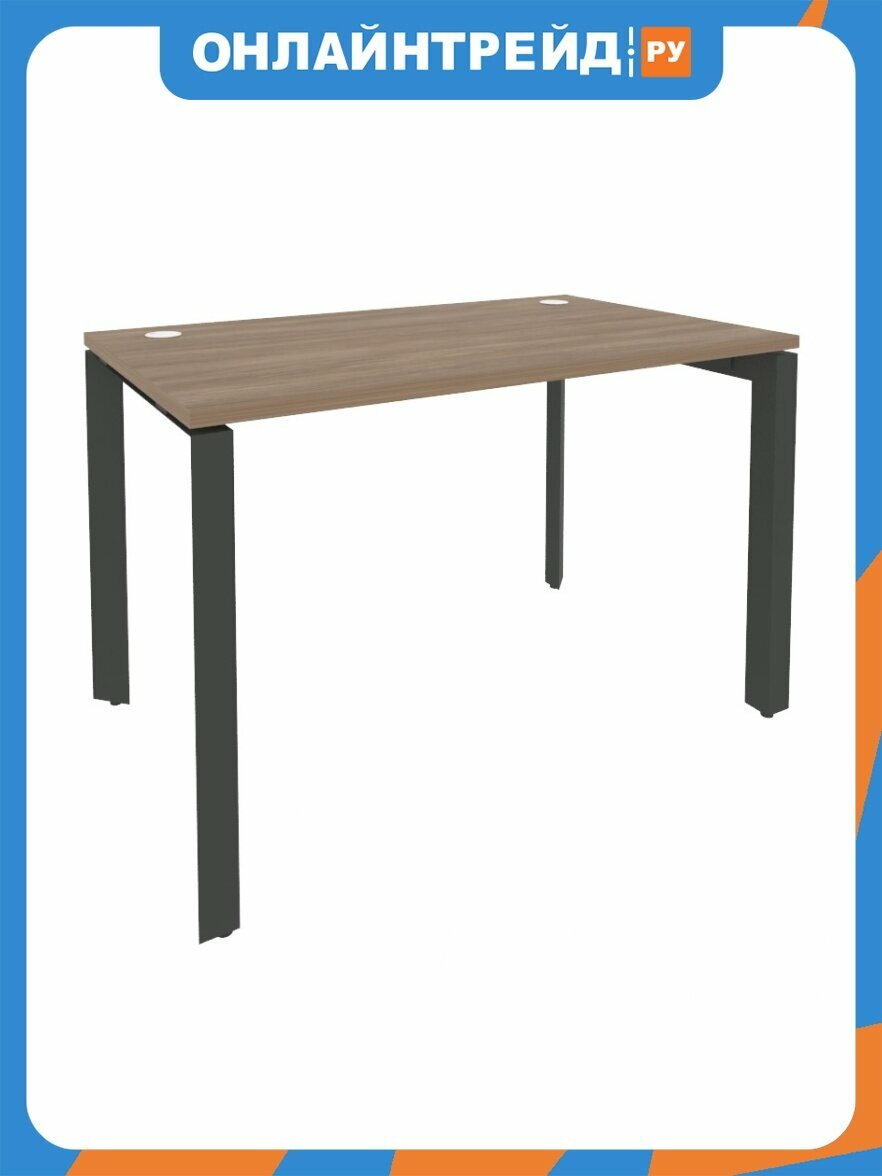 Стол рабочий Riva CHAIR на П-образном м/к O. MP-SP-2.7 Дуб аризона/Антрацит металл 1180*720*750 Onix