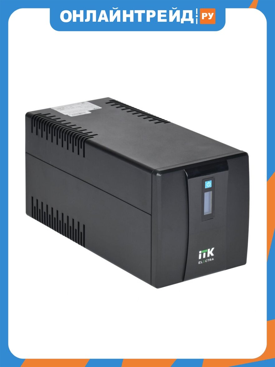 Источник бесперебойного питания Itk ELECTRA ET 1.2кВ. А/720Вт с АКБ 2х7А. ч USB Schuko, EET-1200VA-1-002-S