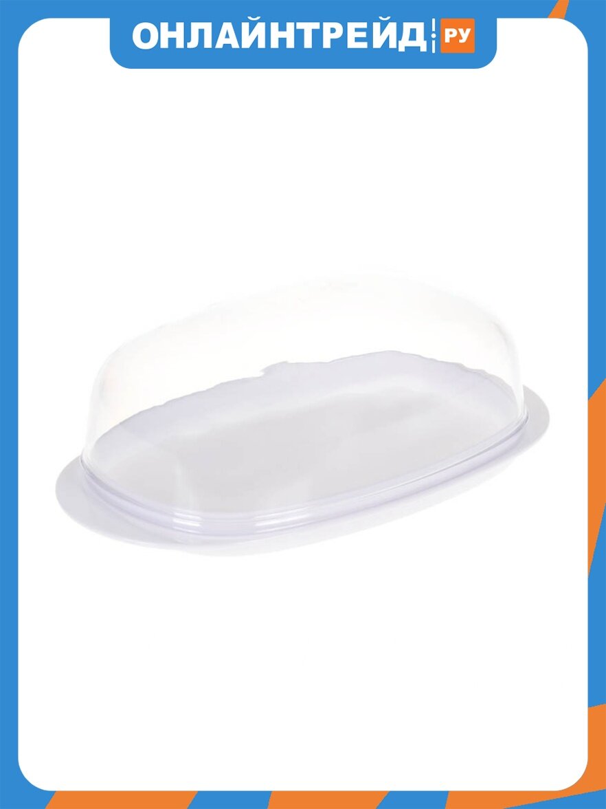 Масленка Idea кристалл М 1126 Белый