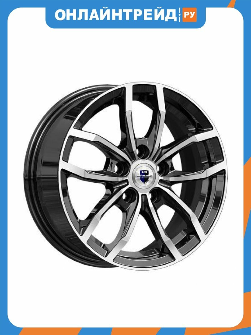 Диск K&k Фрост 6.5x15/5x112 D57.1 ET43 алмаз чёрный