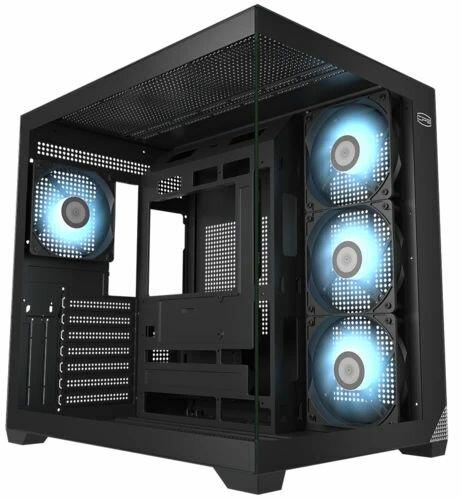 Компьютерный корпус PCCooler C3 T700 ARGB (C3-T700BKD401-GL) черный - Midi Tower, ATX, USB 3.2 Gen 1 Type-A, USB 3.2 Gen 2 Type-C