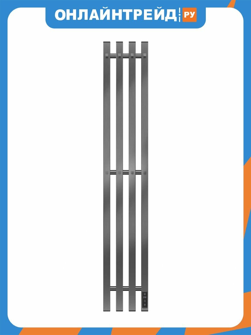 Полотенцесушитель Reflexion электрический Гоби RXT0311018MG 1100x180 с крючками, оружейная сталь