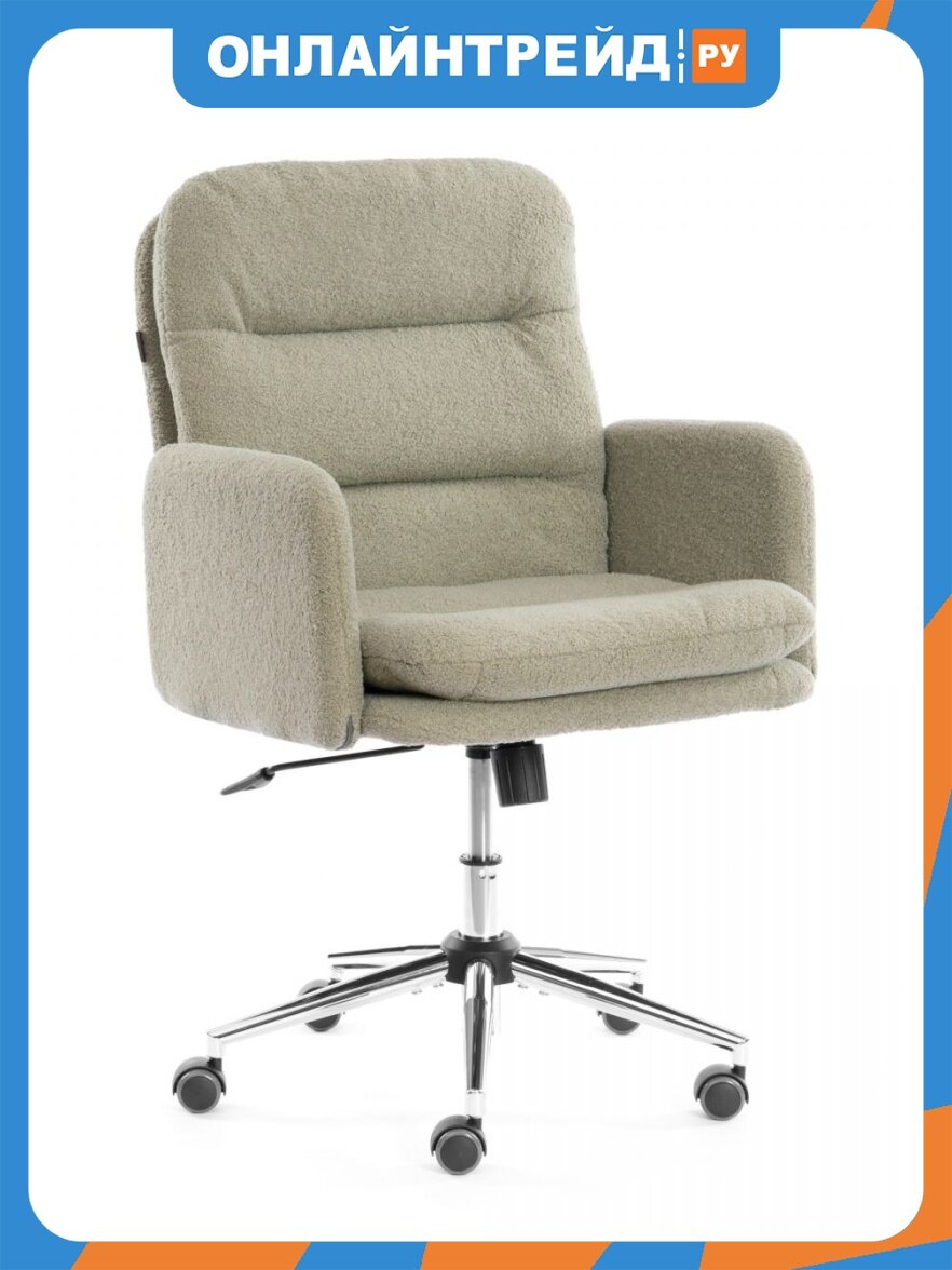 Кресло офисное Tetchair Dover букле, олива, barni dusty green
