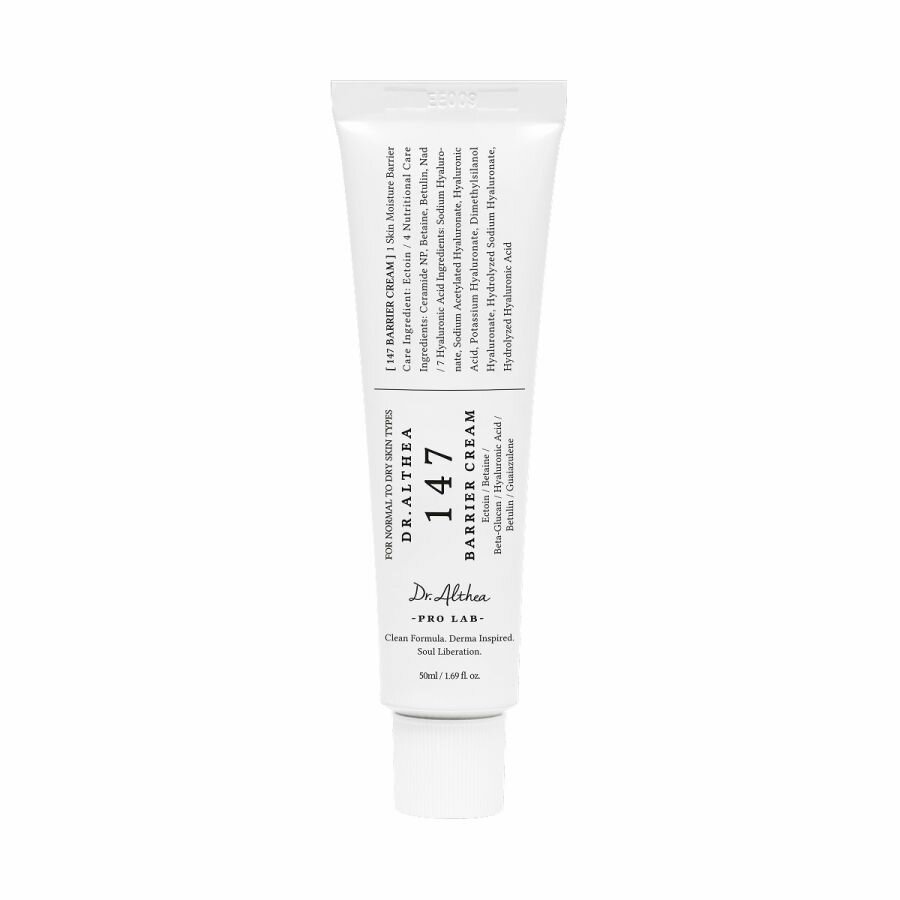 Dr.Althea 147 Barrier Cream Барьерный восстанавливающий крем для лица с гвайазуленом и церамидами, 50 мл