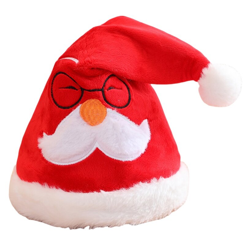 Танцующая Рождественская Шляпа плюшевая кукла Mise, 40 см, Santa Claus Glasses Style
