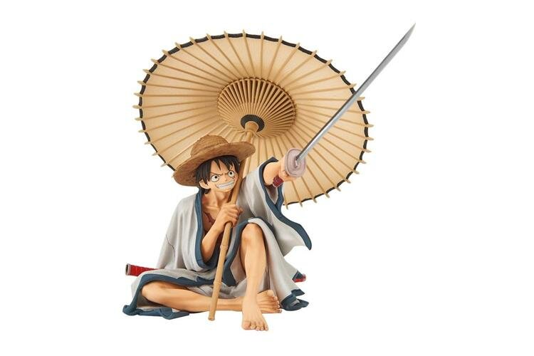 Фигурка унисекс BANPRESTO Monkey D. Luffy BWFC Styling King, Top Showdown 2 Umbrellas Samurai Scale Figures
