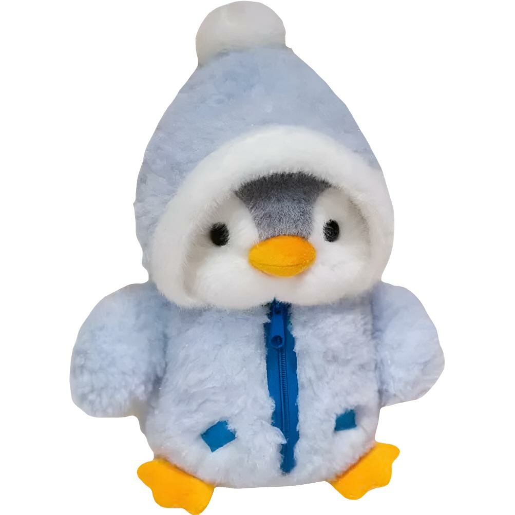 Куртка унисекс ROUERXIONG Милая утепленная плюшевая кукла пингвин 25 см, Blue Penguin, 25 см