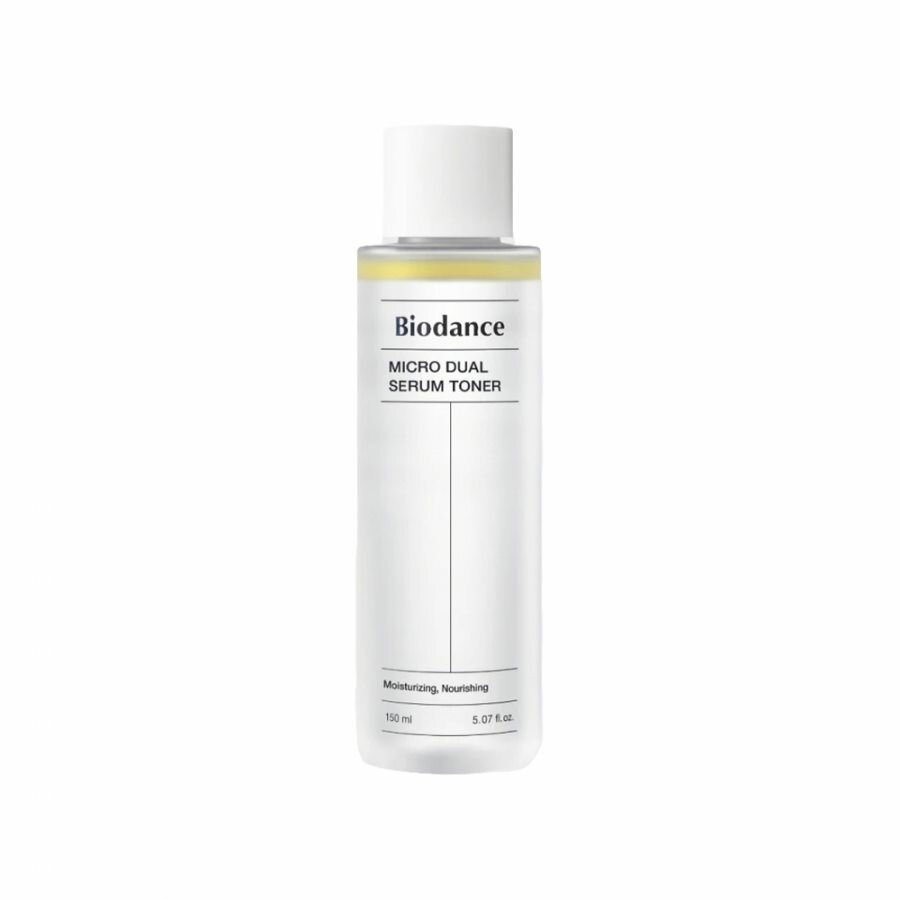 BIODANCE тонер-сыворотка двухфазный Micro Dual Serum Toner с гиалуроновой кислотой и маслами, 150 мл.