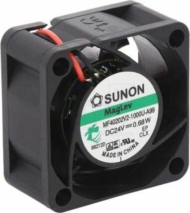 Вентилятор SUNON MF40202V2-1000U-A99 осевой 24В DC 40x40x20 мм подшипник Vapo 13,01 куб. м/ч 21 дБА
