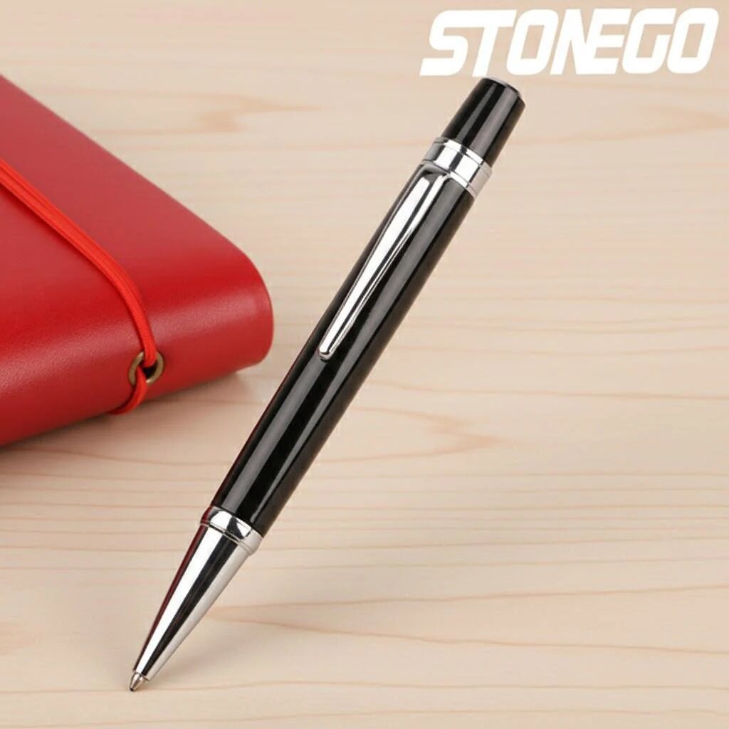 STONEGO Шариковая ручка металлическая черная Black