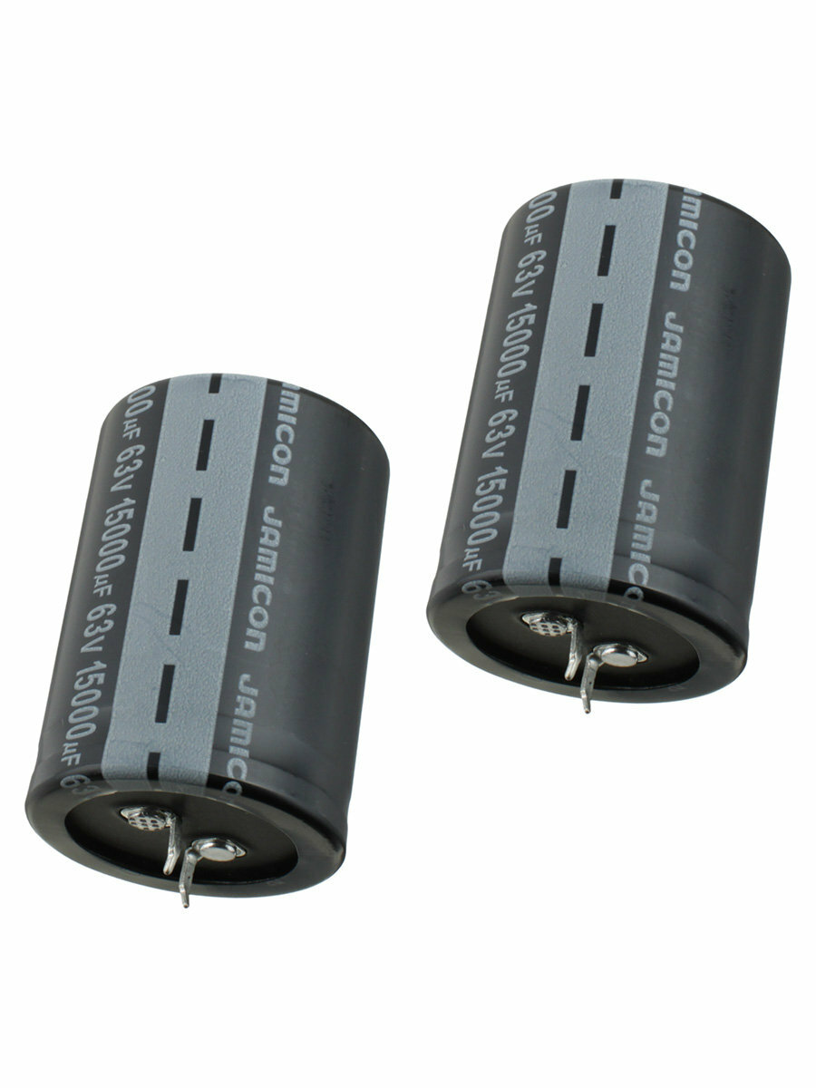 Конденсатор 15000мкФ 63В 35*50мм 85С (упаковка 2шт) Jamicon TLS159M063S1A5T50L Snap-in 5300мА 2000час