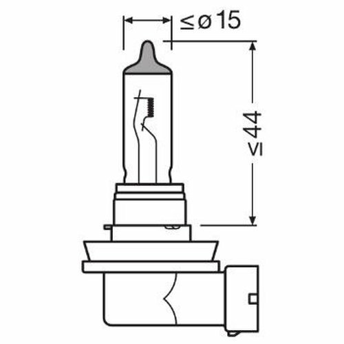 Лампа 12v h11 55w pgj19-2 5000к osram cool blue in Osram 64211CBN2HB