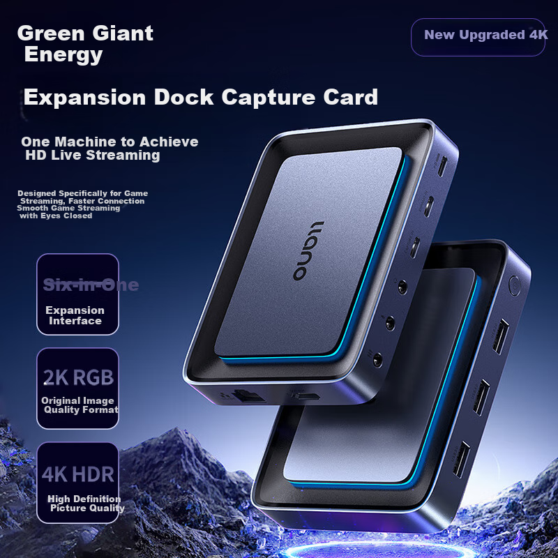 Llano 4K 60Гц HDMI-карта захвата расширения для стриминга PS5 Xbox Switch iPad Размер：Топ-1 продаж | Рекомендовано