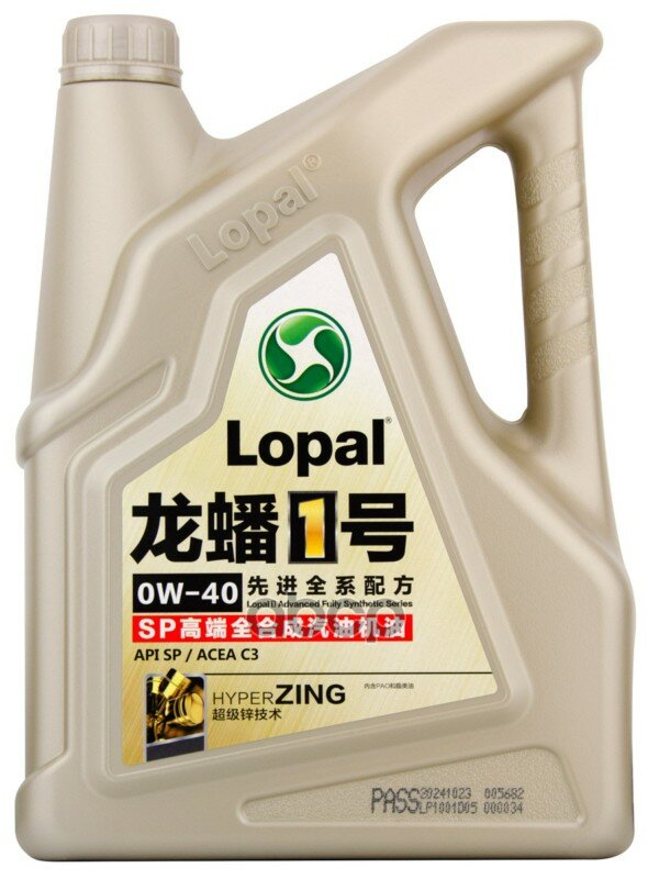 Lopal LPL38183 Lopal мот. масло Lopal 1 Advanced Fully Synthetic Series SP 0W-40 (4л)