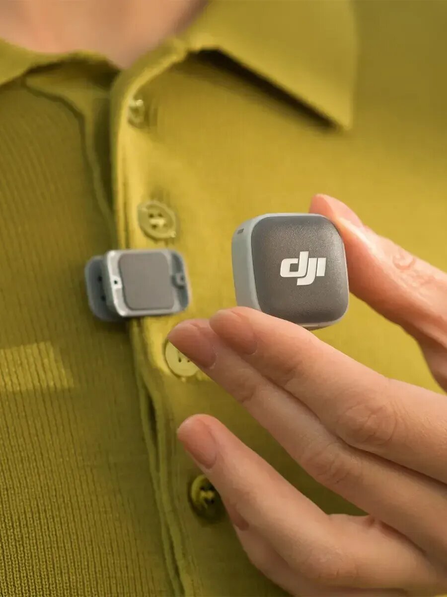 Беспроводной микрофон Mic Mini 2 Transmitter, высокое разрешение записи — 48 кГц / 24 бит, черный.