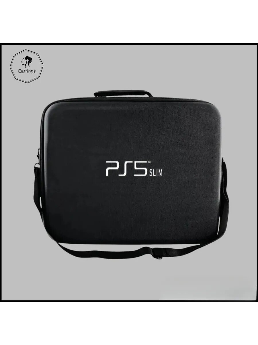 Сумка чехол для игровой приставки PS5 Slim, черный кейс