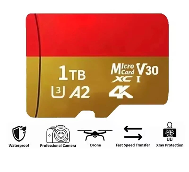 Micro TF карта памяти V30 Class10 128 ГБ - 2 ТБ 1TB