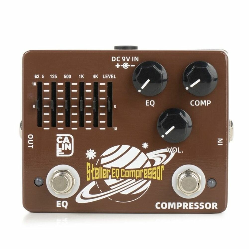 Caline CP-10 Stella Bass Compressor EQ Effect Двойная Педаль Эквалайзера