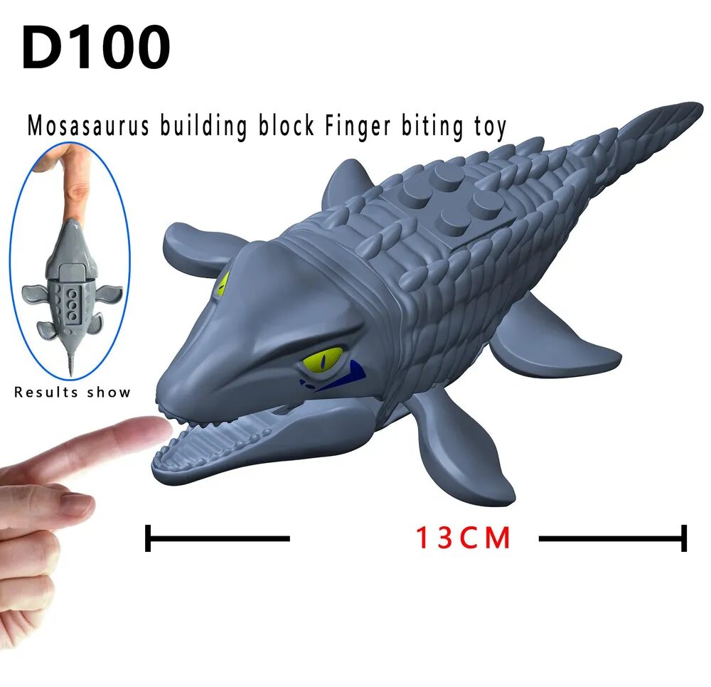 Конструктор Мозазавр Собираемая фигурка динозавра, совместима с Лего