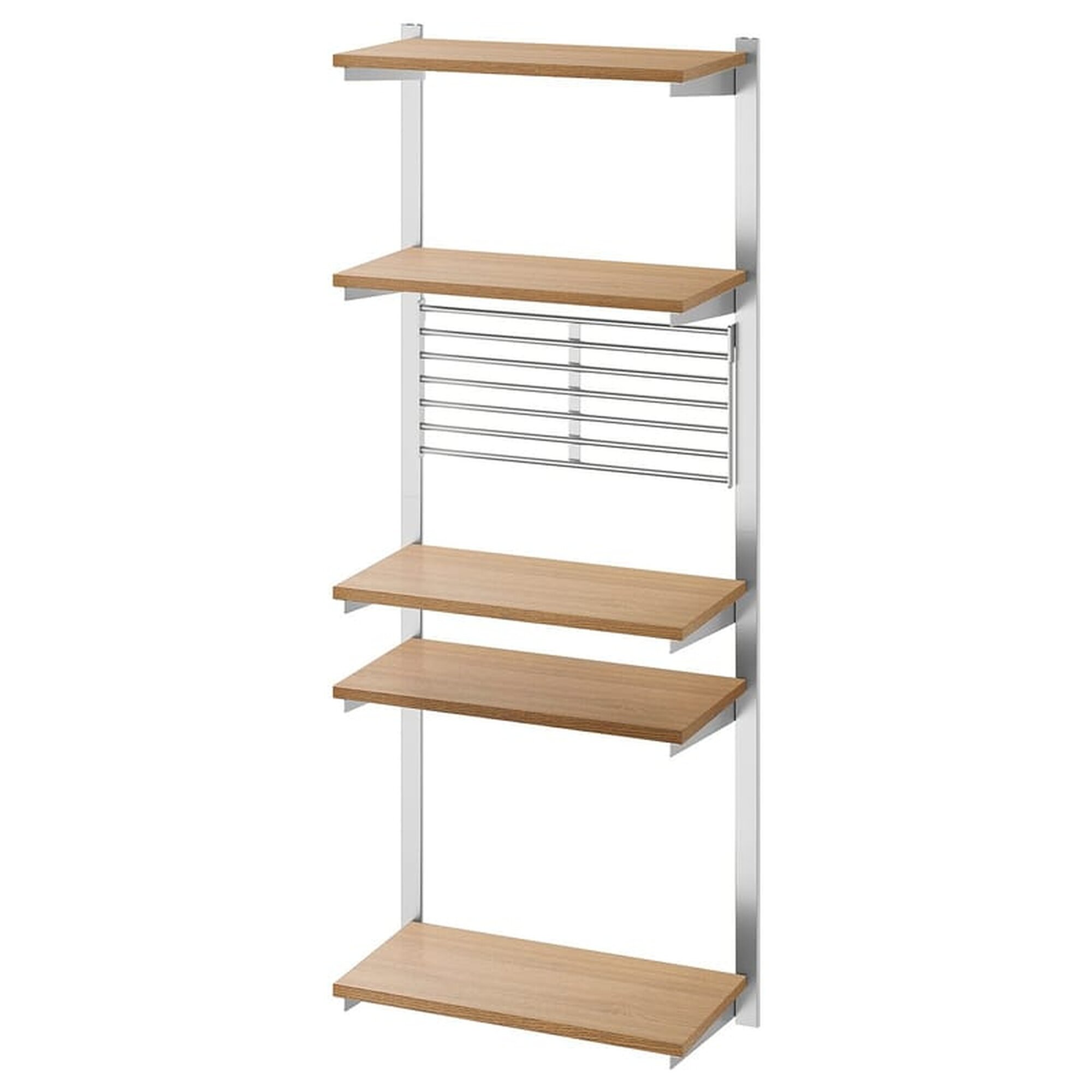 Органайзер для хранения вещей IKEA KUNGSFORS, нержавеющая сталь, ясень 193.084.05
