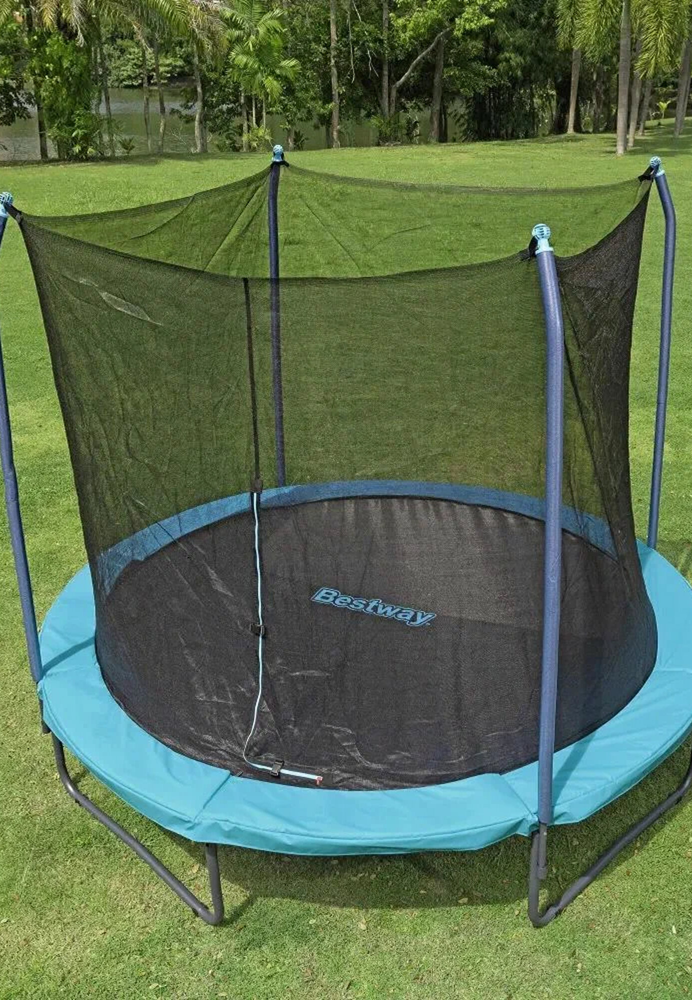 Батут с защитной сеткой 305х255см Bestway 59103 "Xtreme Air Trampoline" до 90кг, от 6 лет
