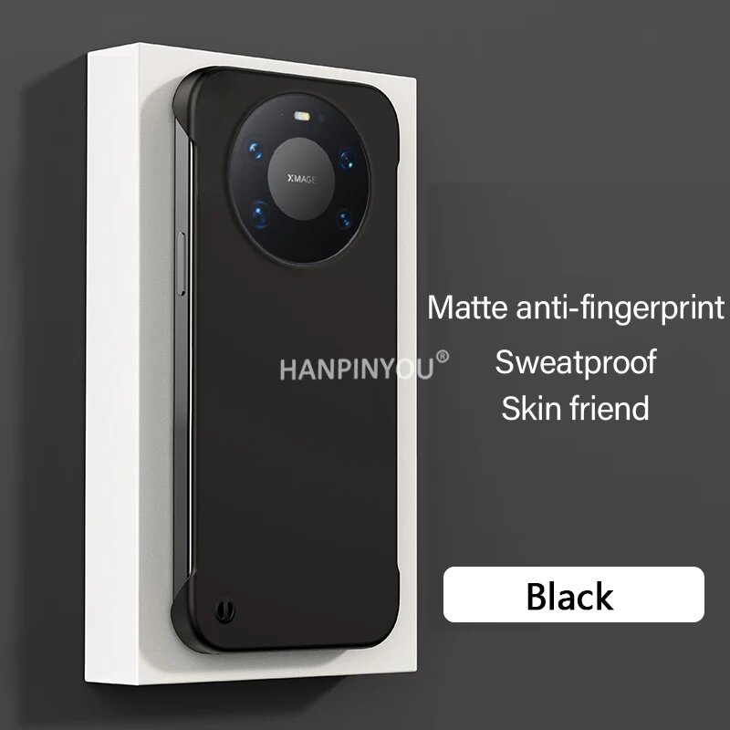 Ультратонкий жидкий безрамочный жесткий чехол для Huawei Mate 80 Pro Nomag Black, For Mate 80 Pro