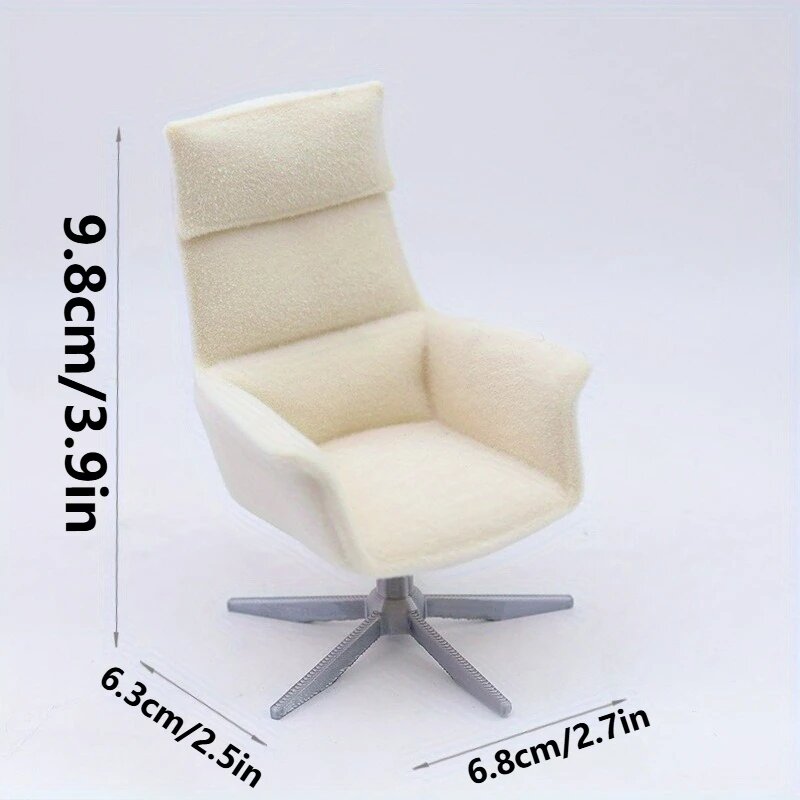 Миниатюрный офисный стол для кукольного домика 1:12 only chair-1PC