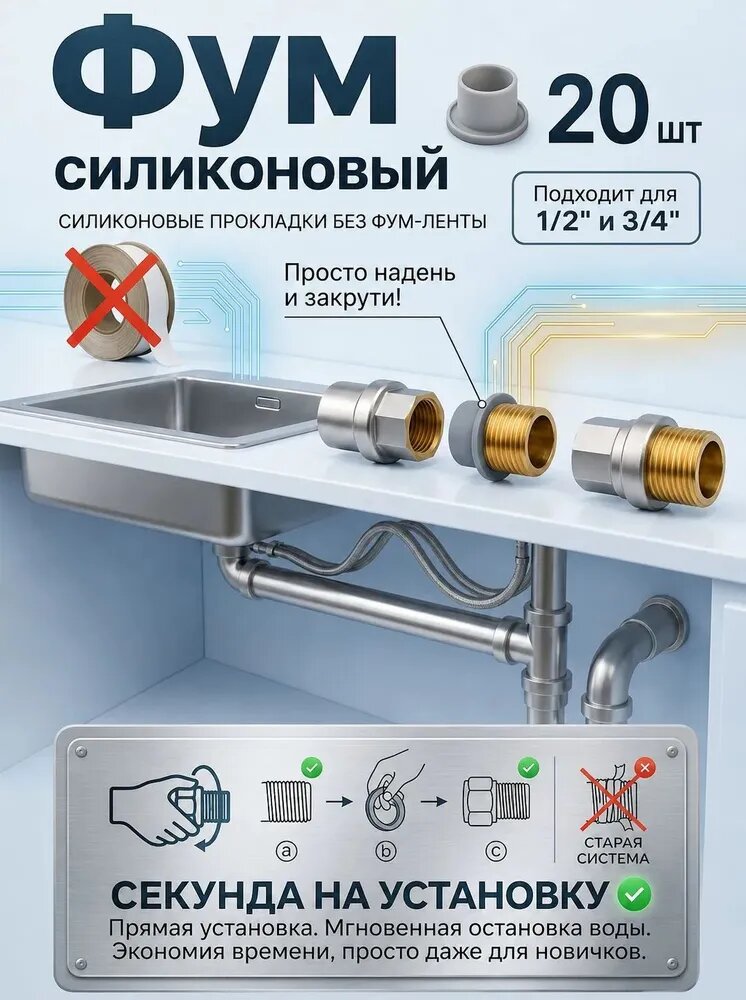 Фум силиконовый 20 штук