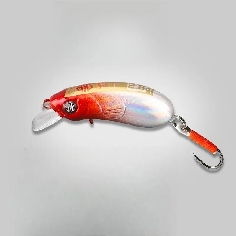 Воблер OUZEY CC35 Sinking Minnow 35 мм для ловли форели, окуня, баса B-red head