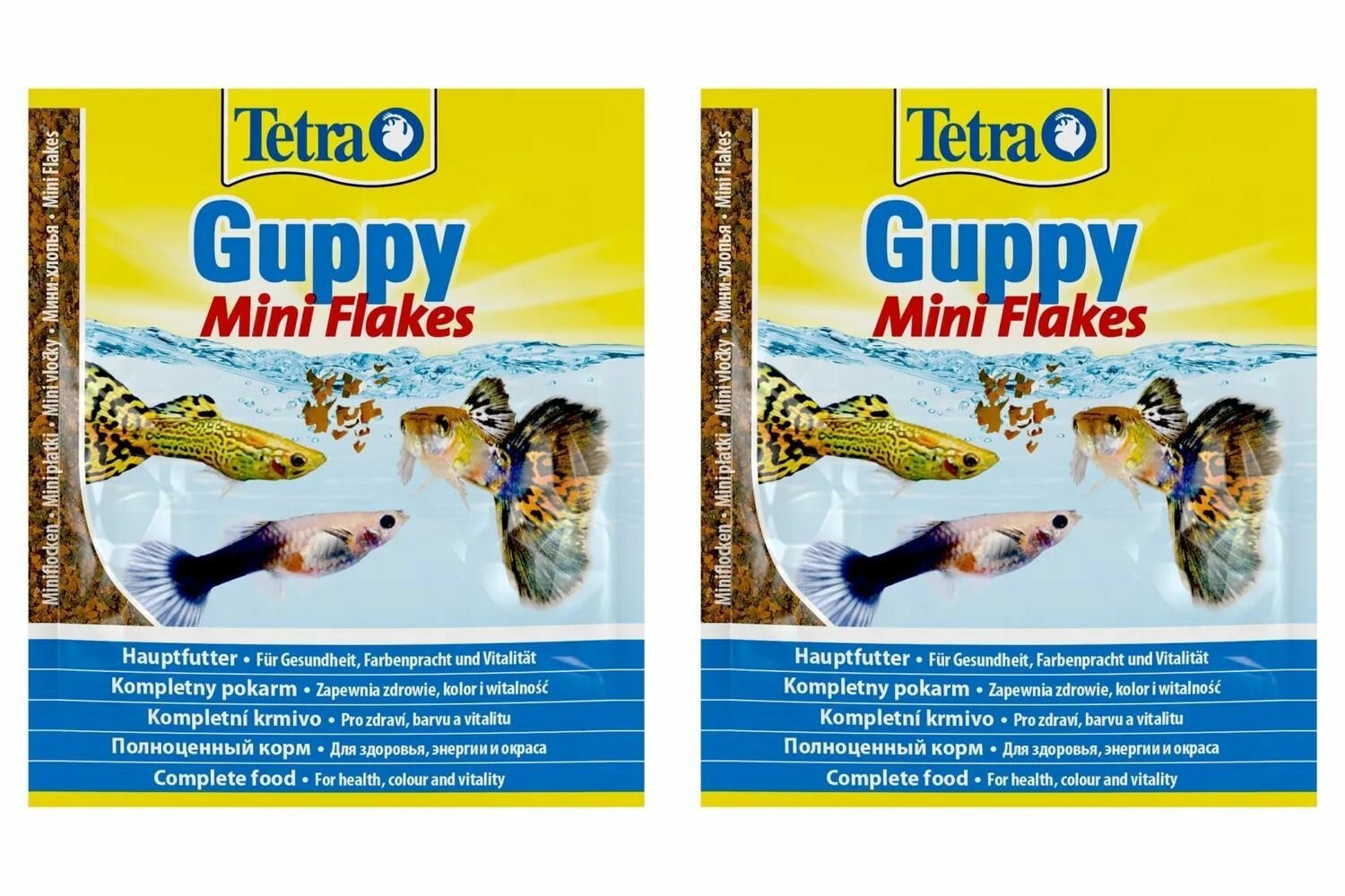 Tetra Корм для рыб всех видов гуппи Guppy, для здоровья, энергии и окраса, 12 г, 2 шт