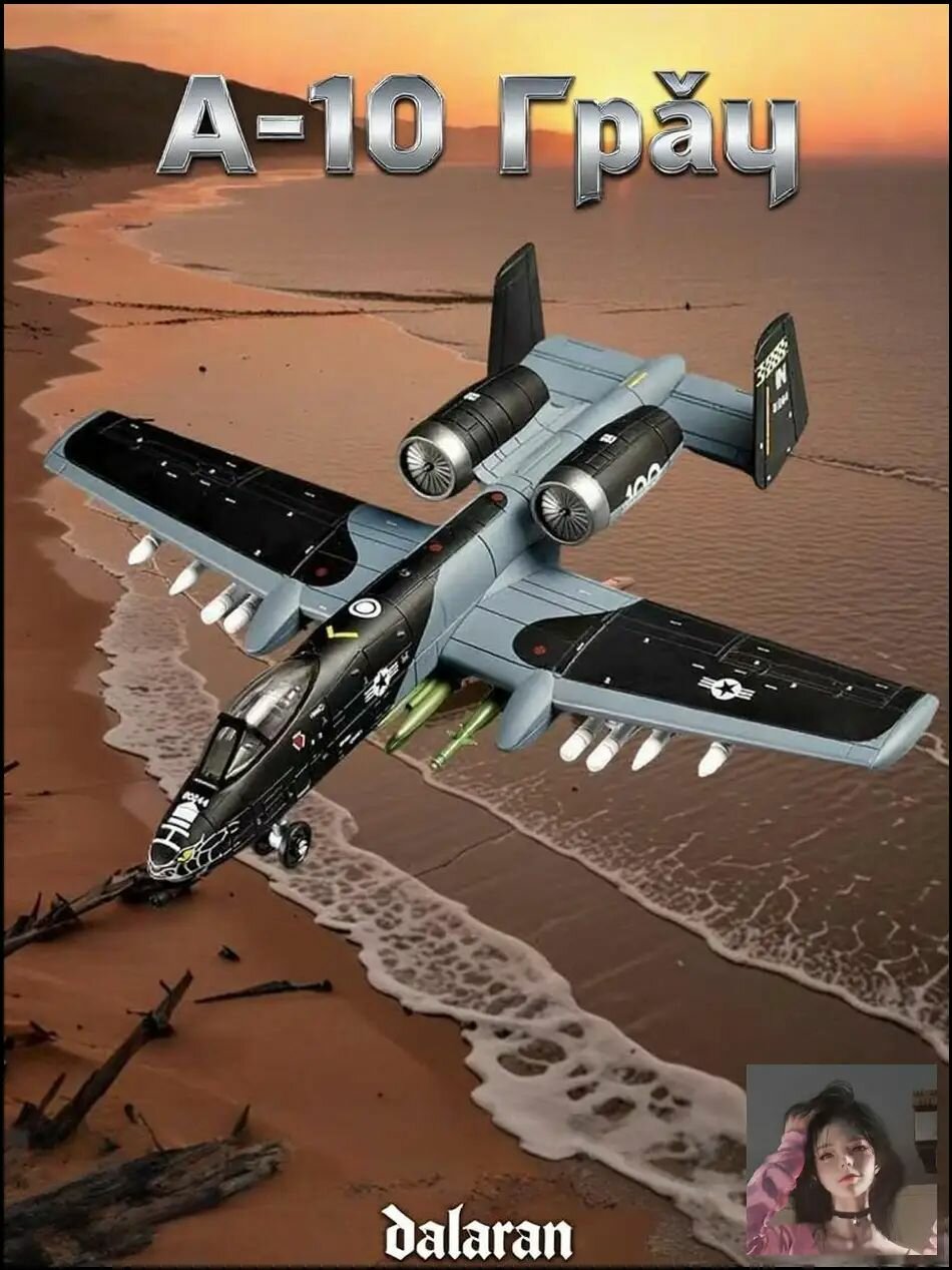 A-10 Thunderbolt 1/72, модель без клея, аналог Су-25
