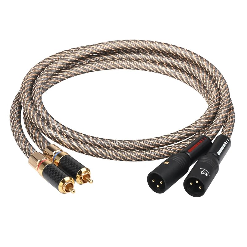 Аудио кабель RCA-XLR ATAUDIO 2RCA to 2XLR Male, 1 м