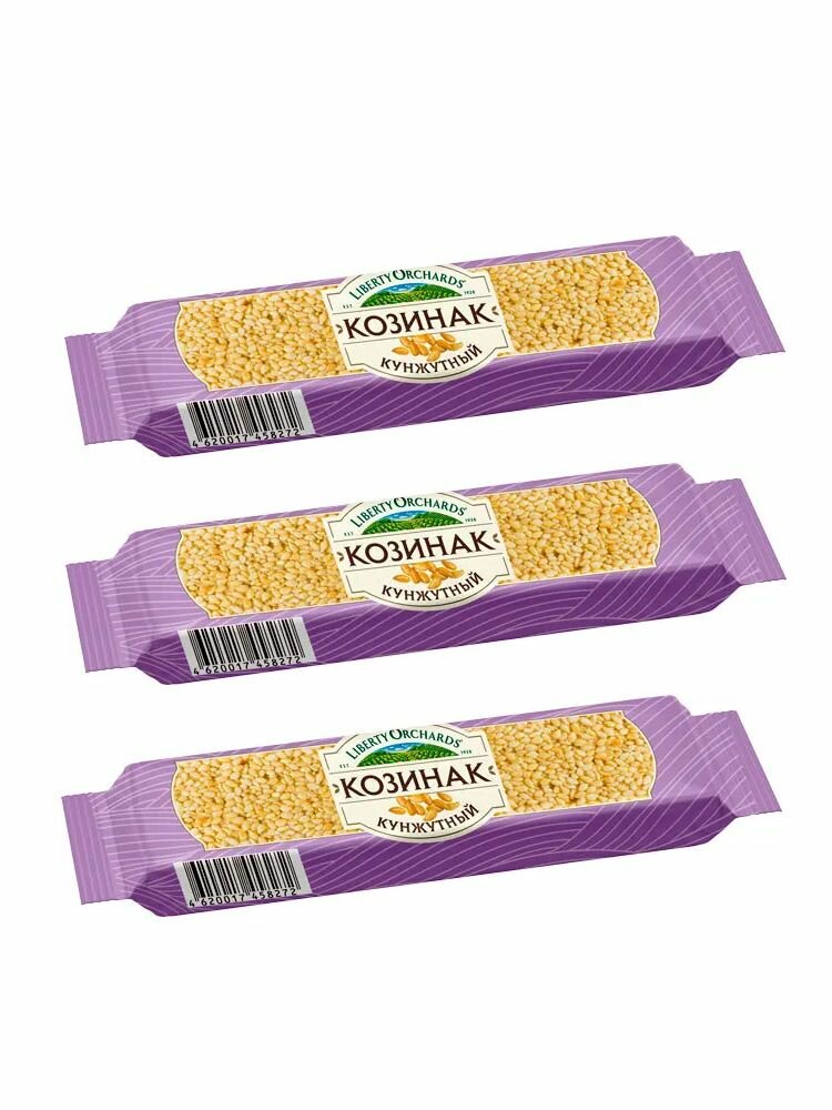 Liberty Orchards Козинак кунжутный, 38 гр, 3 уп