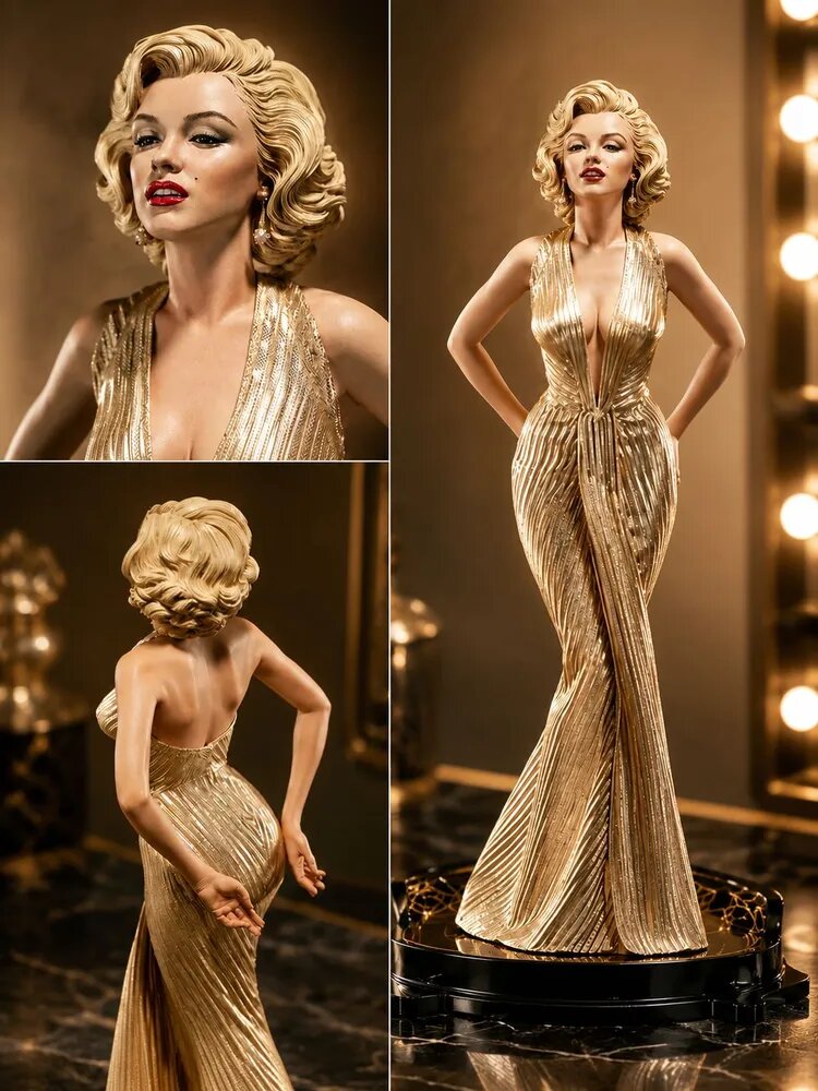 Мэрилин Монро фигурка /Американская актриса, певица и модель - Мэрилин Монро (Marilyn Monroe) Высота 40 см