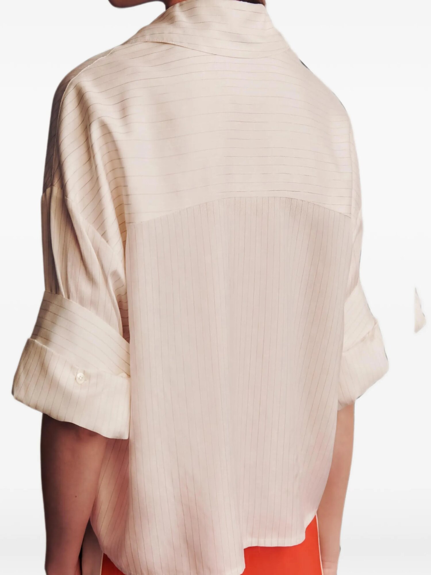Рубашка TWP Striped cropped shirt, размер M-L — фото 1